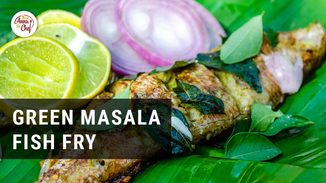 Green Masala Fish Fry Cooked Outdoors - YouTube