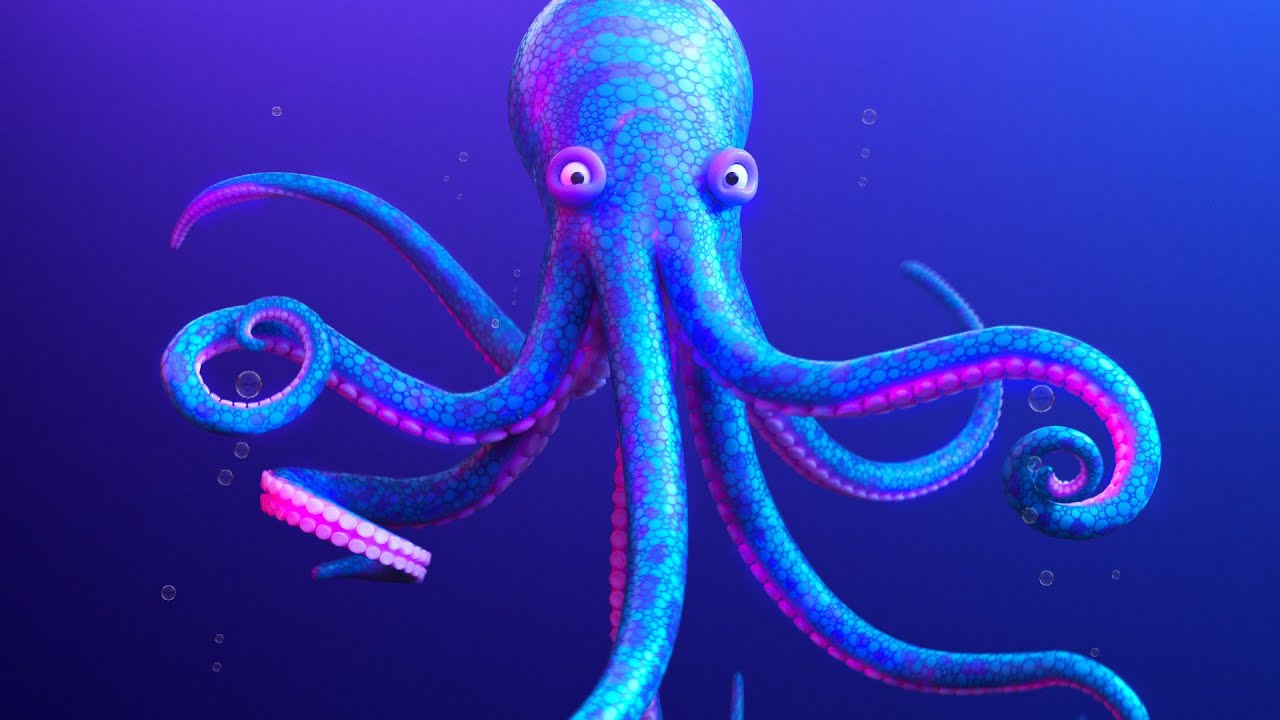 Rendered Octopus: Maya and Zoo Tools Pro - YouTube
