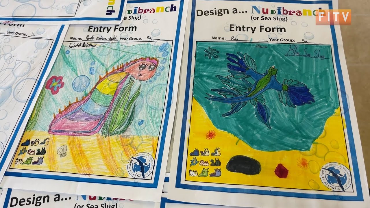 Primary School Children mark International Sea Slug Day - YouTube