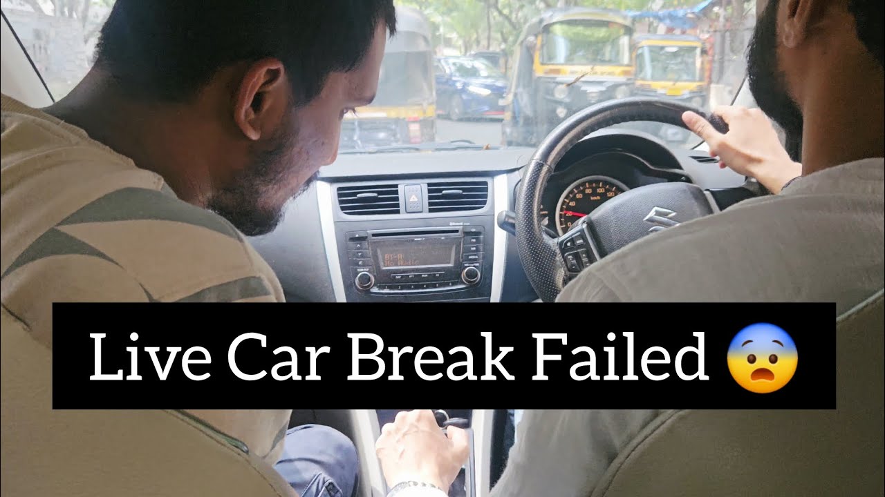 Live Car Break Failed | thank God for hand break🙏 - YouTube