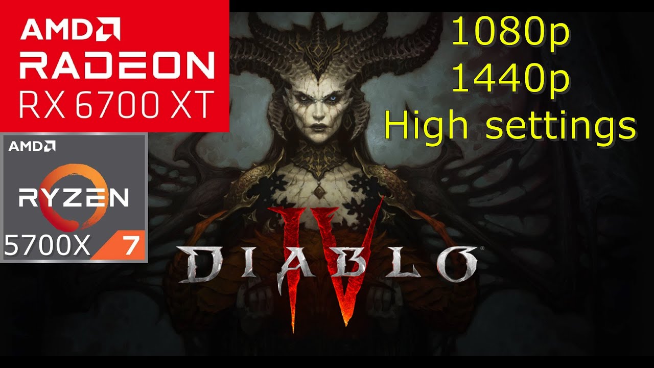 Diablo 4 Beta | AMD RX 6700 XT, Ryzen 7 5700X | 1080p, 1440p - YouTube