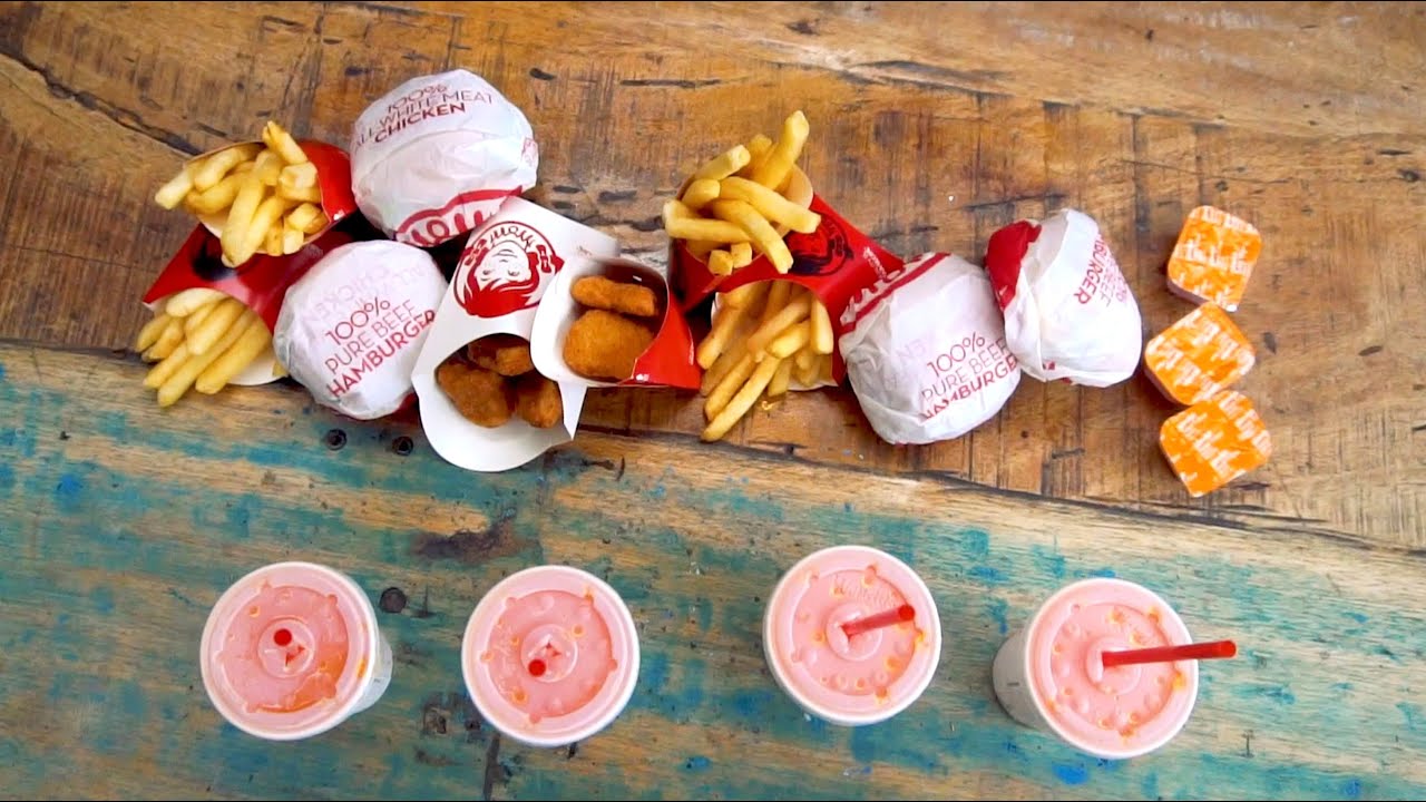 $4 Wendy's Meal Deal Challenge x 4 ft. Molly Schuyler | GIRLS VS FOOD ...