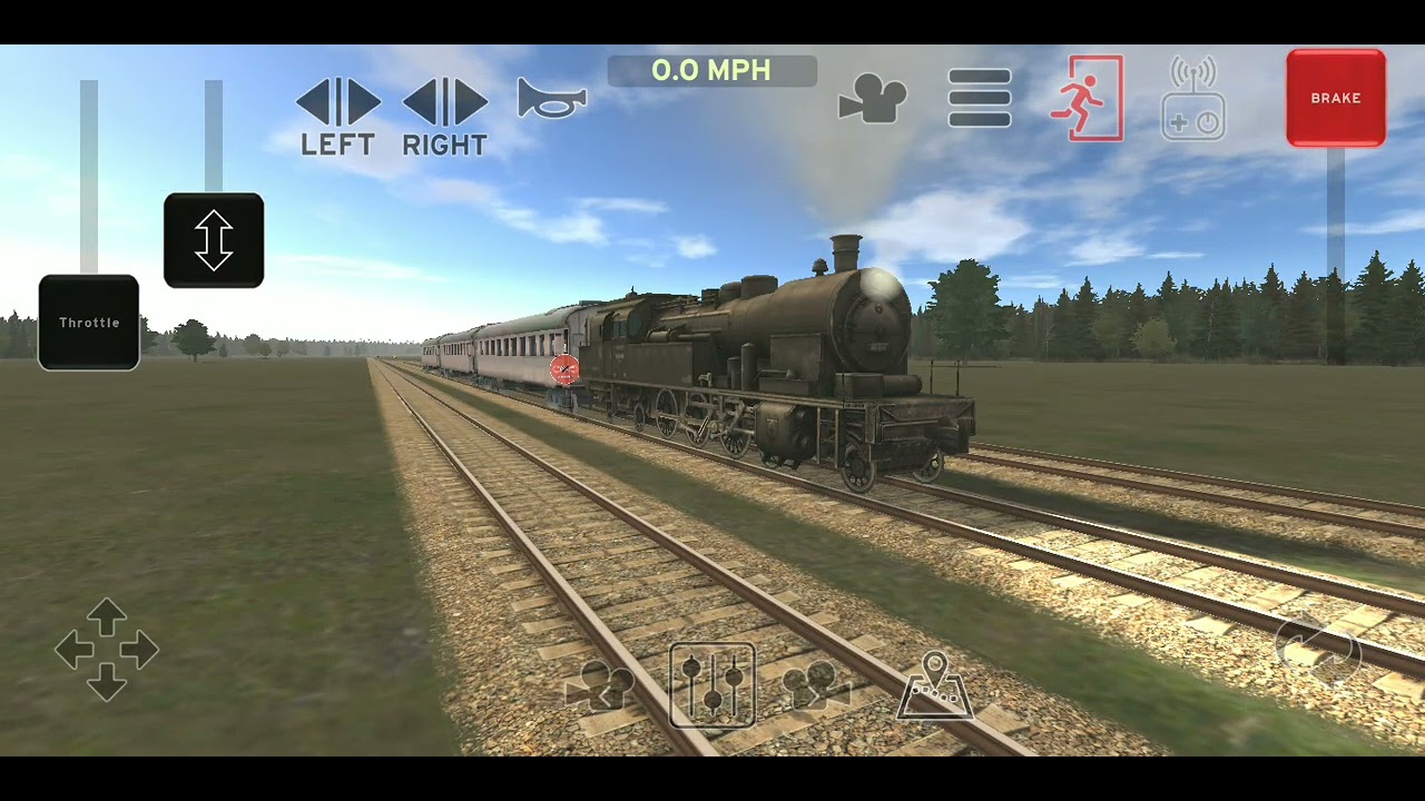 Train and Rail Yard Simulator - Classic passenger train Amtrak with ...