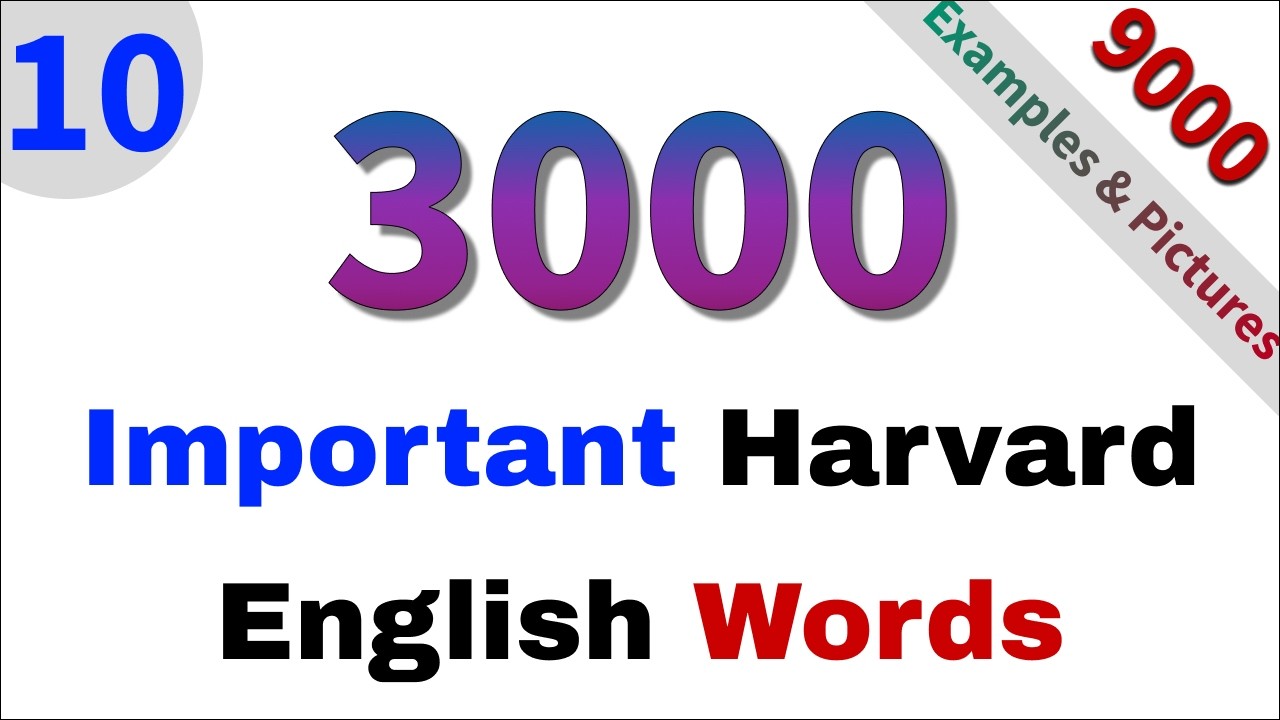 3,000 Essential English Words with Pictures & Sentences, the most ...