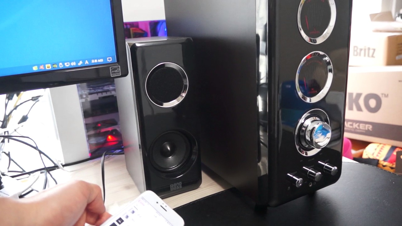BonoBoss BOS-5000 pc스피커 사용기 - YouTube