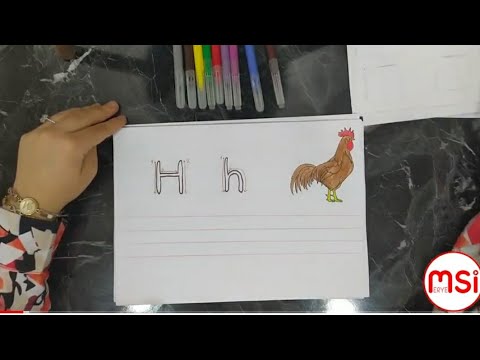 Okuma Yazma Öğreniyorum 2021 Dik Temel Harfler (25.Ses) - H Sesi Anlatımı