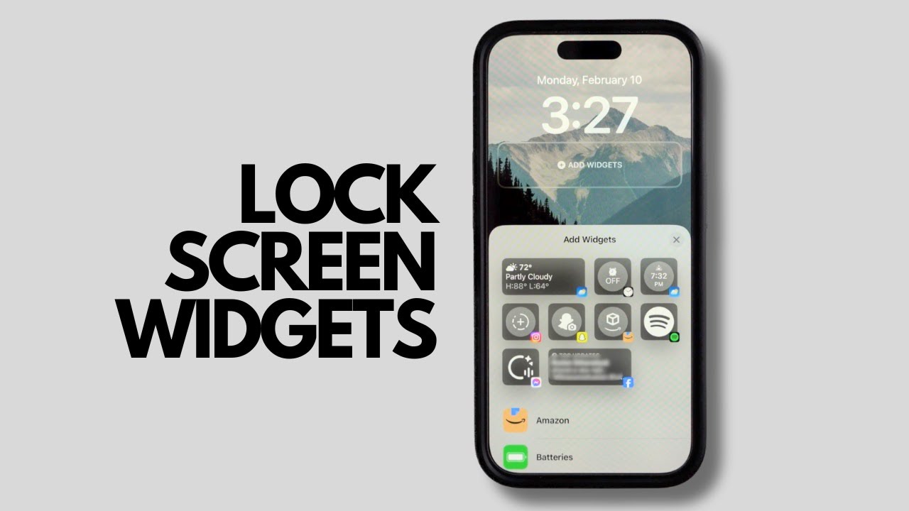 iPhone Lock Screen Widgets - YouTube