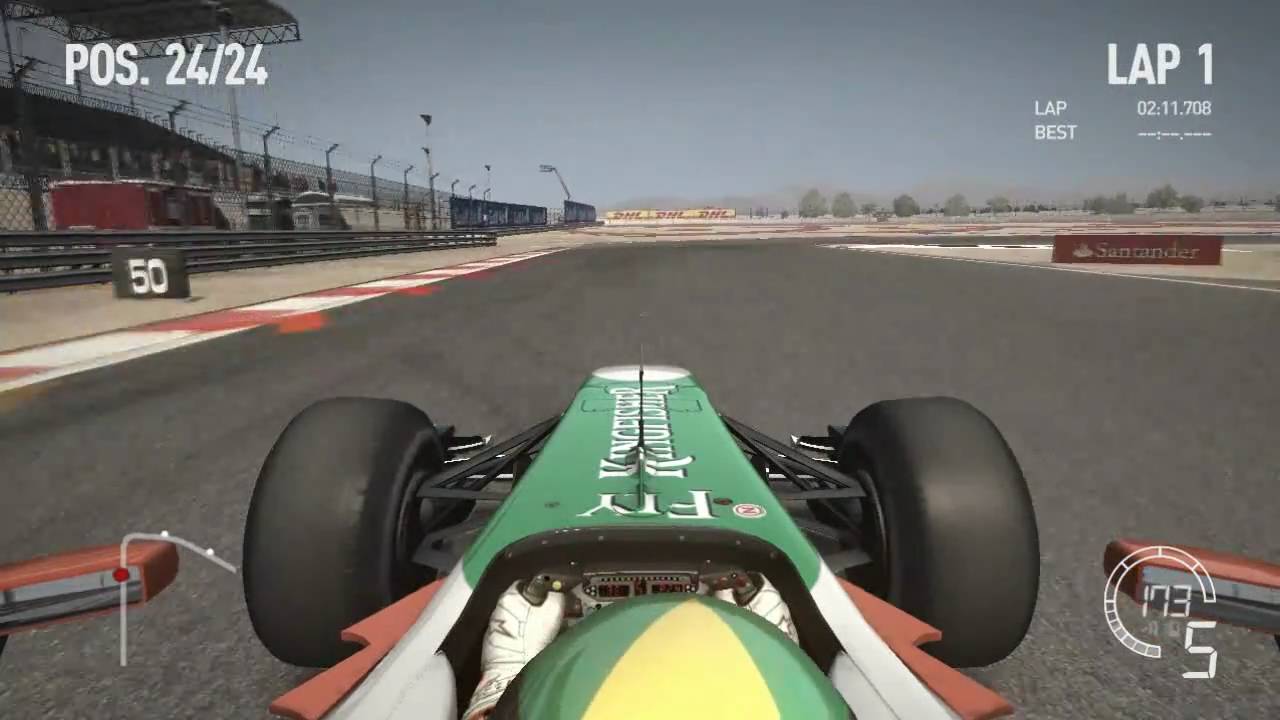 Gameplay F1 2010 on 9600GT HIGH SETTINGS [HD] - YouTube