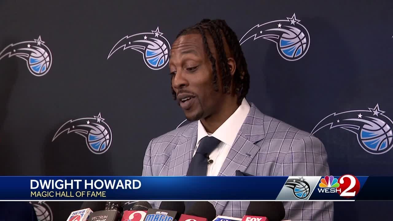 Dwight Howard inducted into Orlando Magic Hall of Fame - YouTube