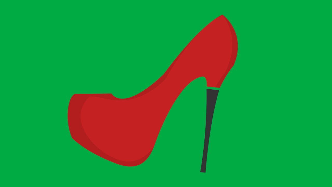 Animated Heels Shoe Green Screen - YouTube