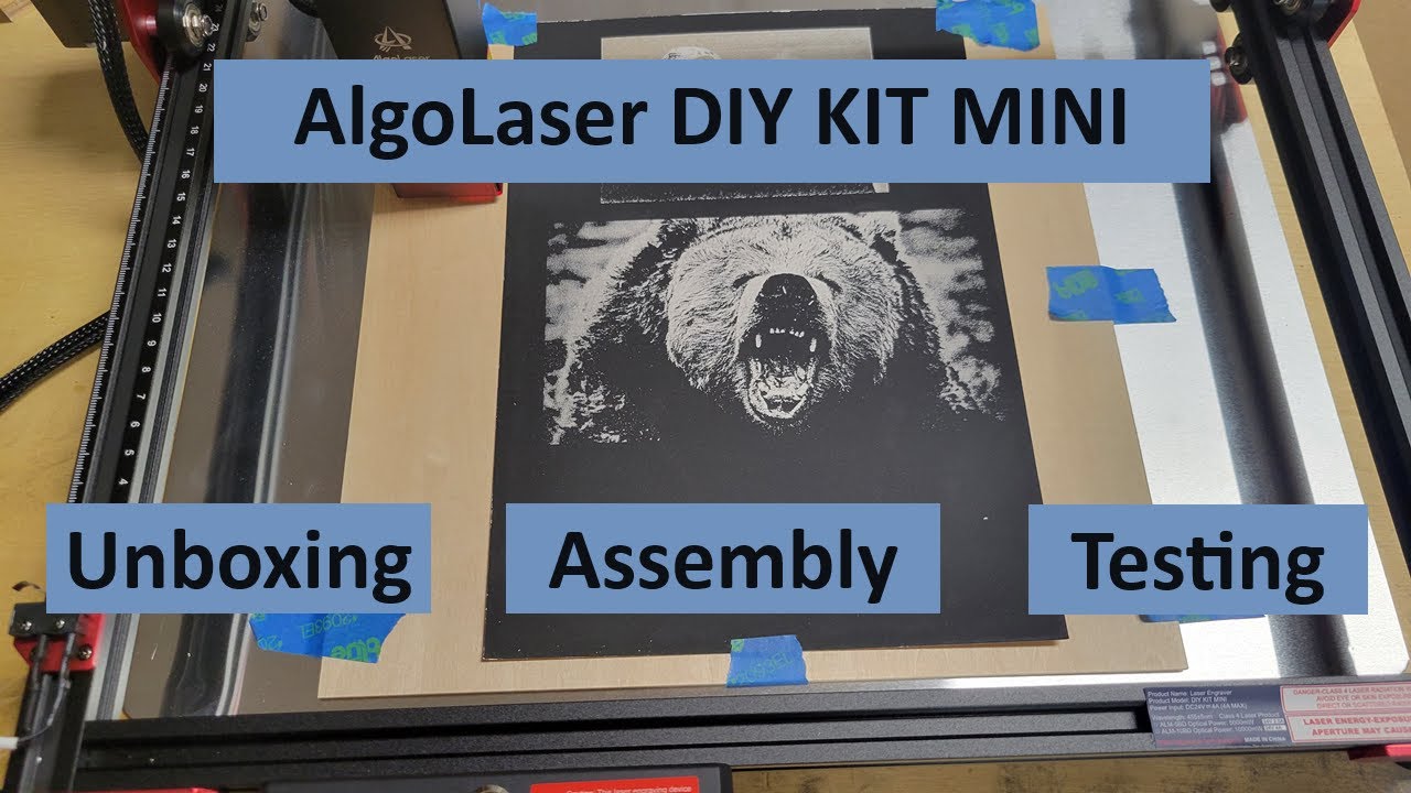 AlgoLaser DIY KIT MINI | Unboxing Assembly Testing - YouTube