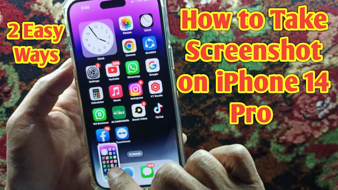How to Take Screenshot in iPhone 14 Pro Max | 2 Easy Ways To Screenshot ...