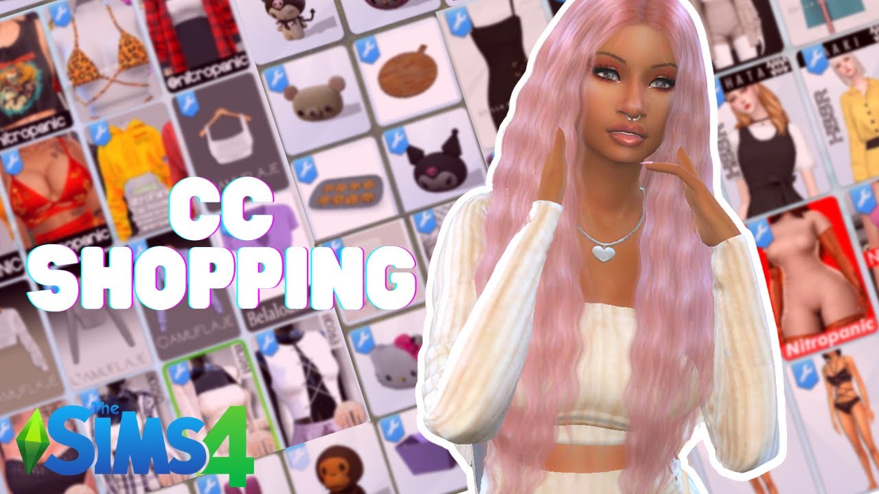 come cc shopping with me!! the sims 4 decor | clothes | accessories ...