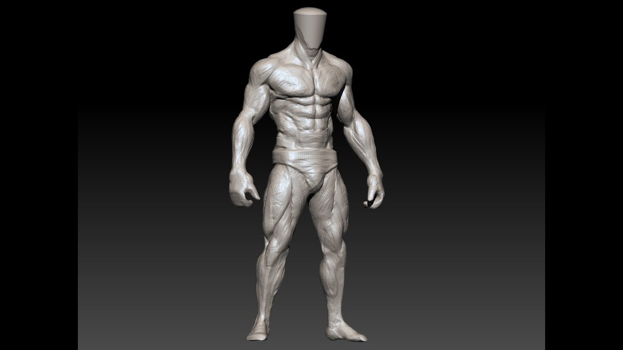 30 Minutes Zbrush Sculpting 148 Muscle 61 - YouTube