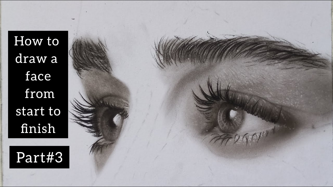 The easiest way to draw hyper realistic eyebrows for beginners - YouTube