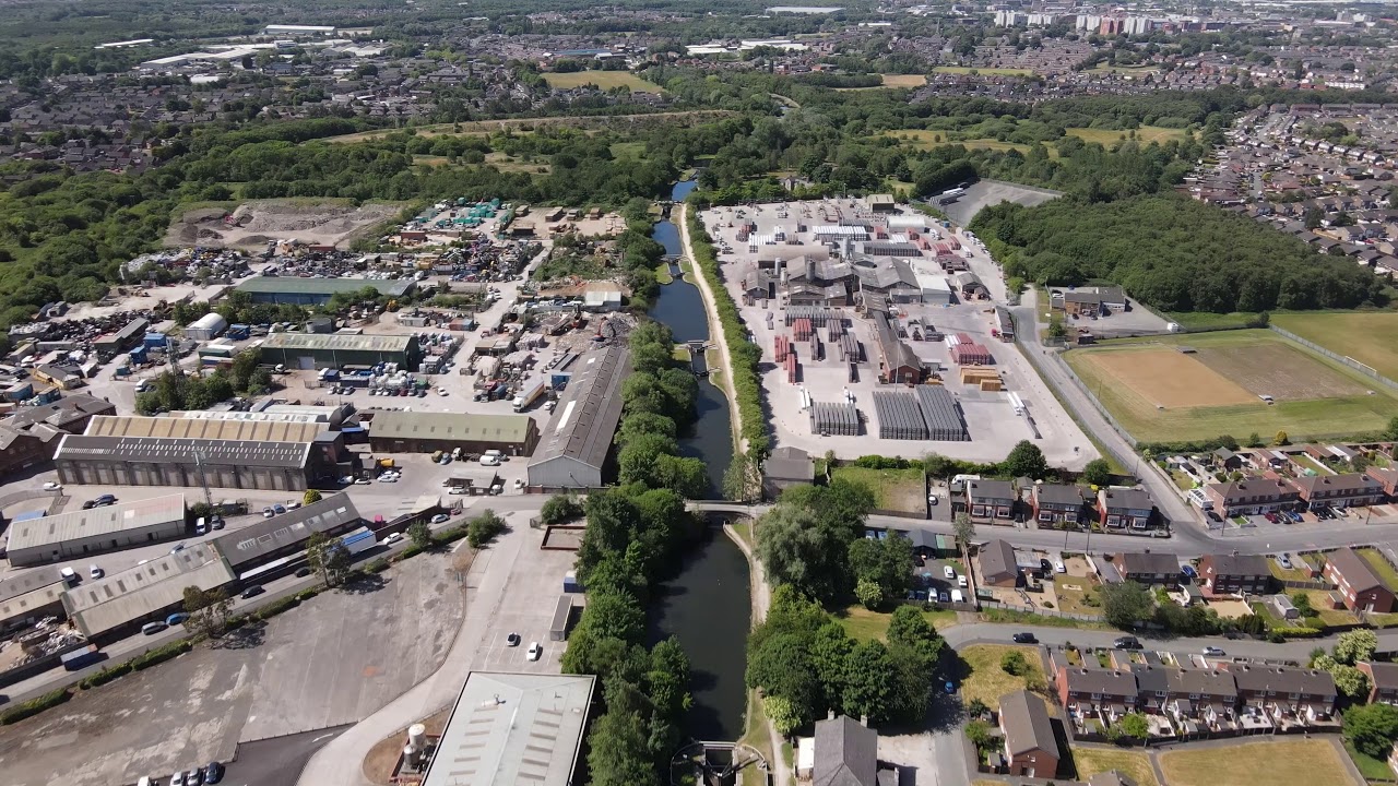 rabbit rocks and canal , wigan , mavic air 2 4k - YouTube
