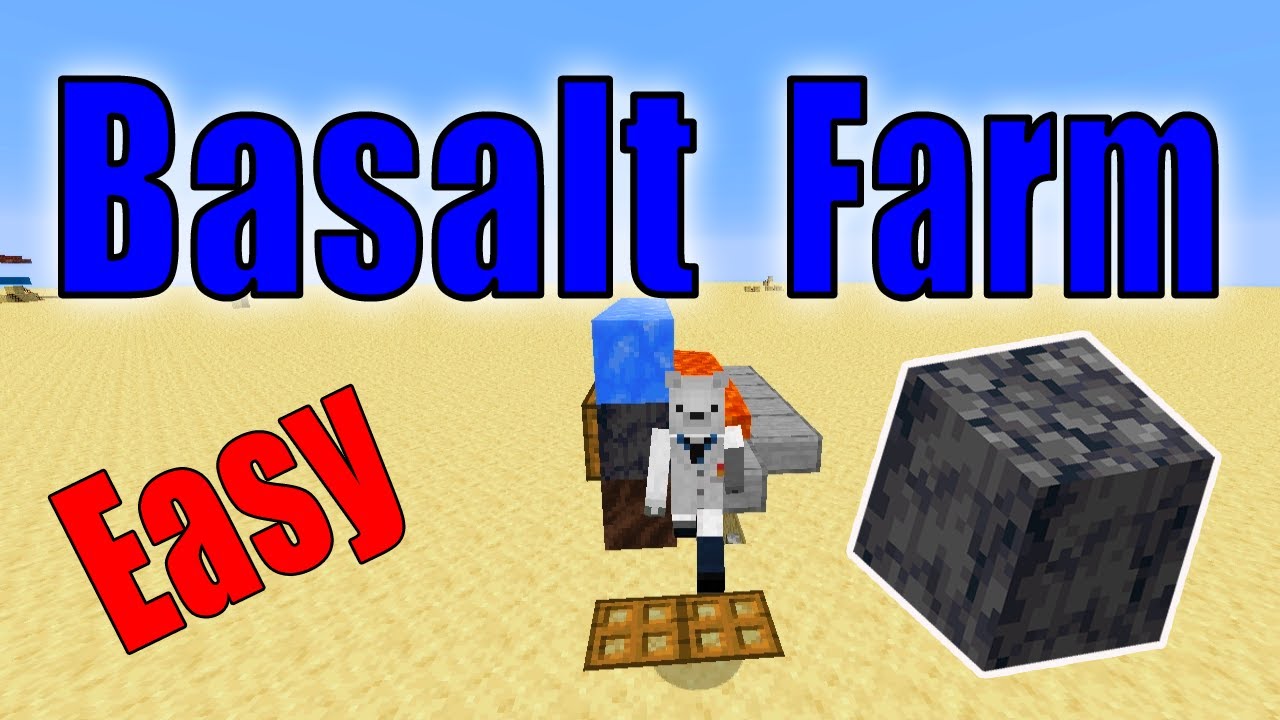 Minecraft Basalt Farm | Easy Compact Basalt Generator 1.16 - YouTube