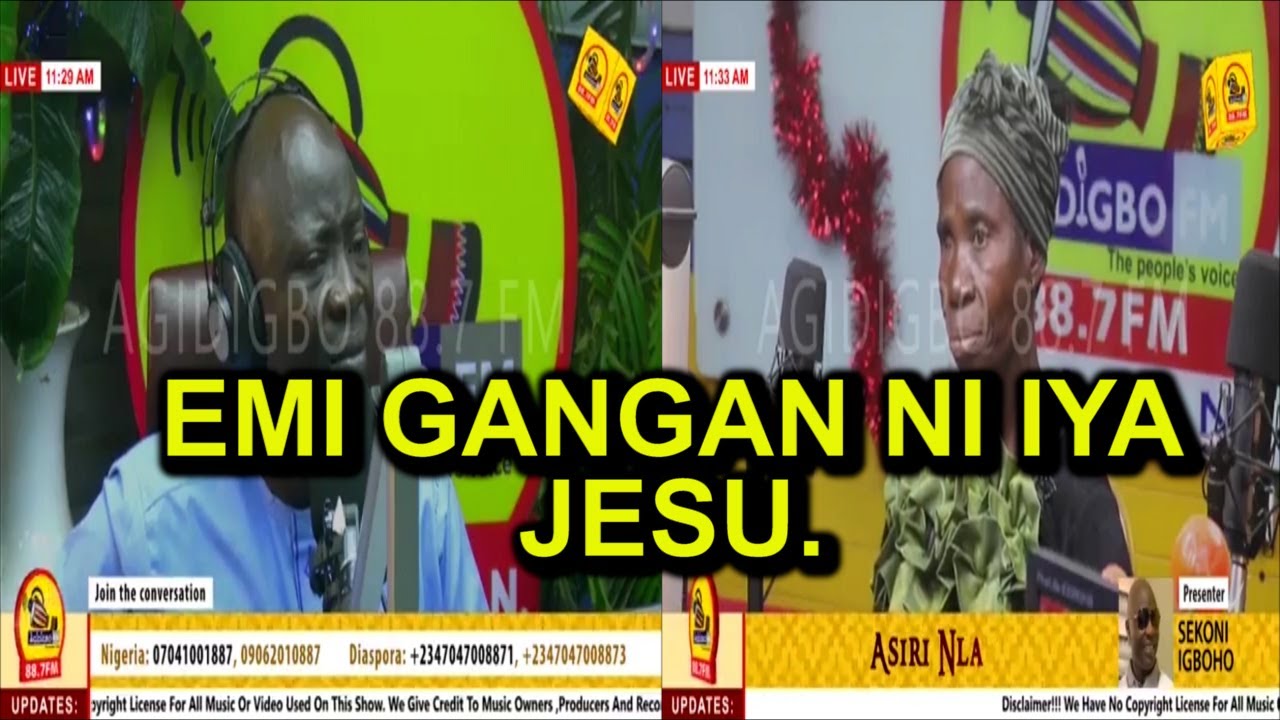 ASIRI NLA leleyi ooo Ewagbo oro latenu Maria iya Tobi Jesus Christ nile ...