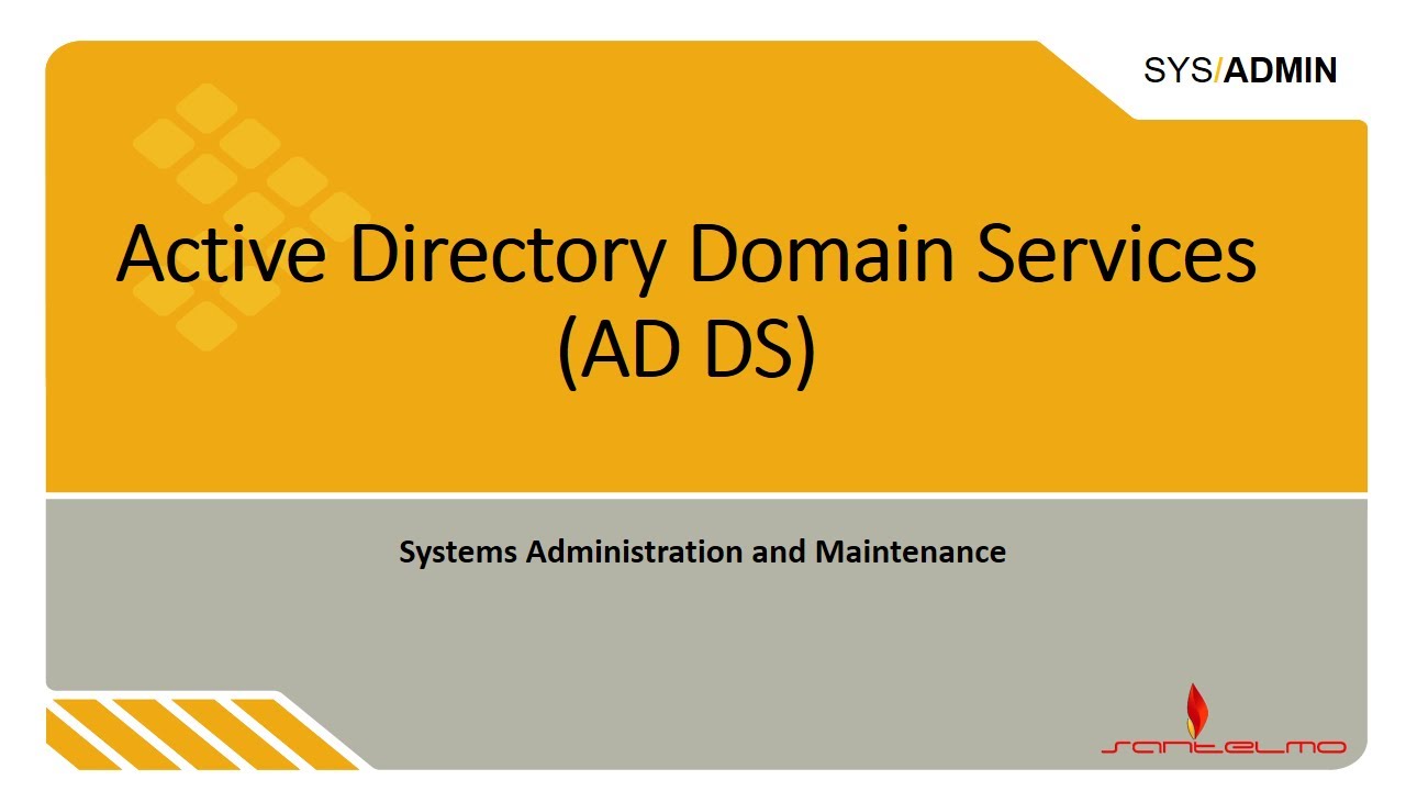 Lecture 04 Active Directory Domain Services ADDS - YouTube