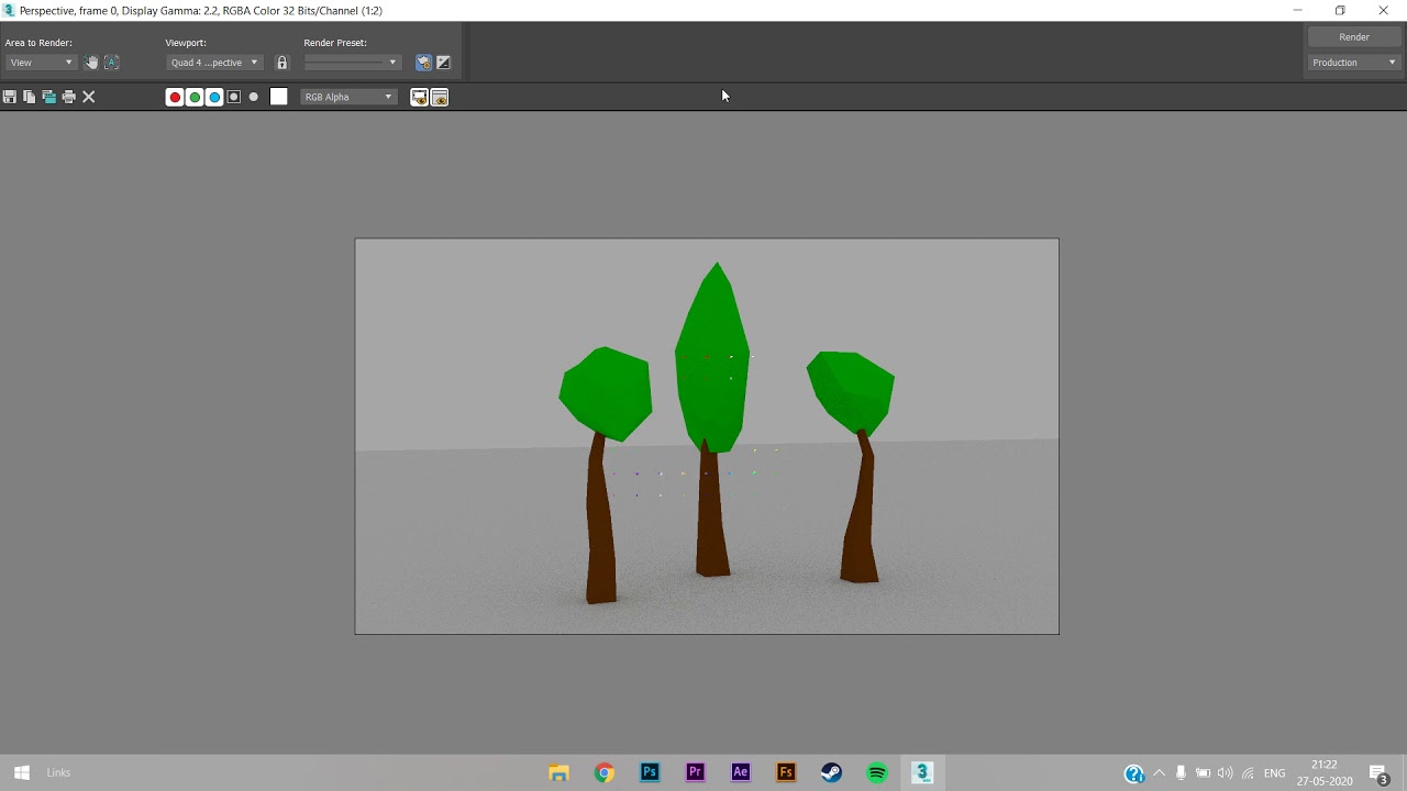 Day 10 - Modelling a Low Poly Tree. - YouTube