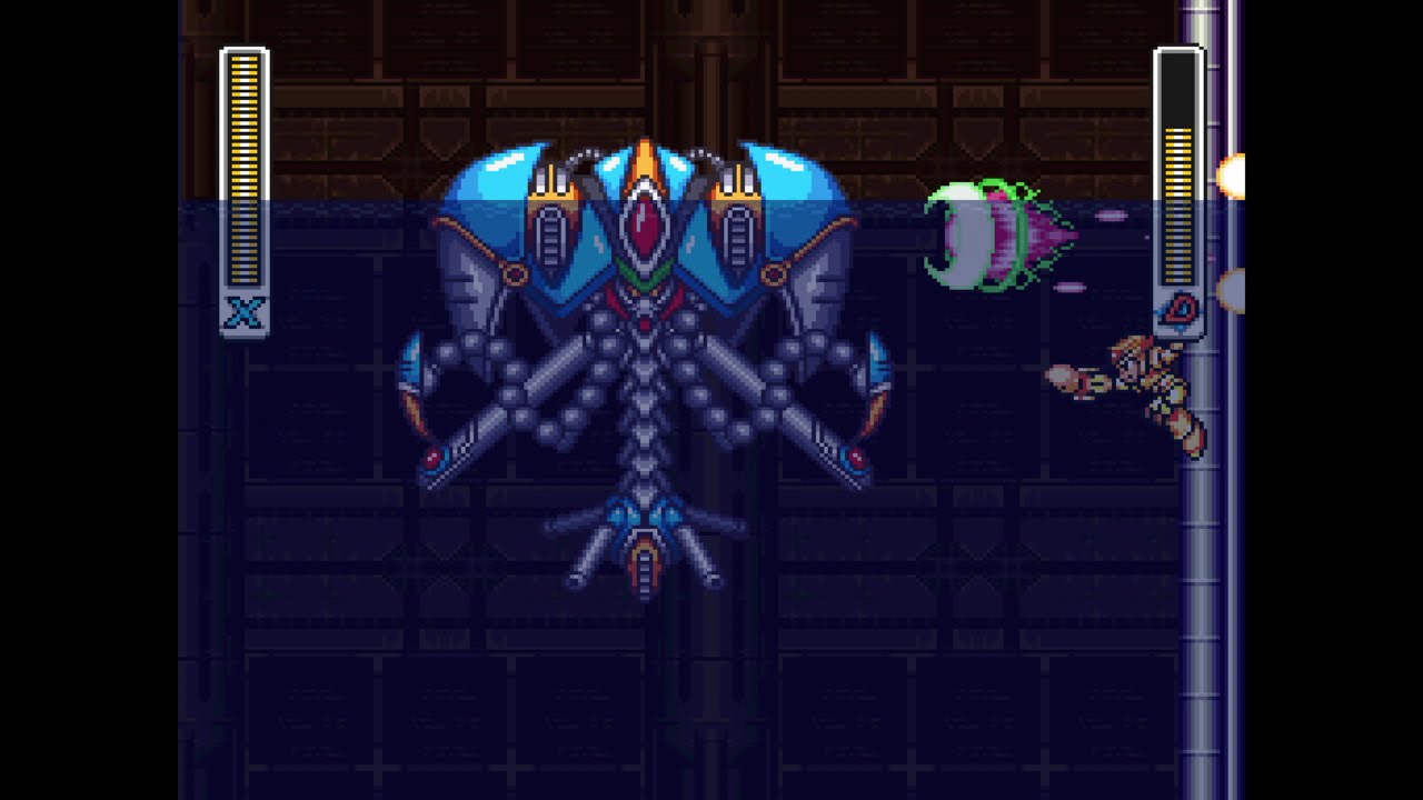 Mega Man X3 | [BOSS] Volt Kurageil | X Buster only - YouTube