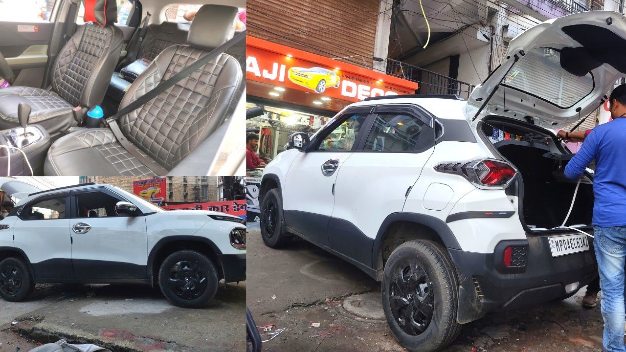 2022 Tata Punch Accessories Installation | Chrome kit | Roof Rails Door ...