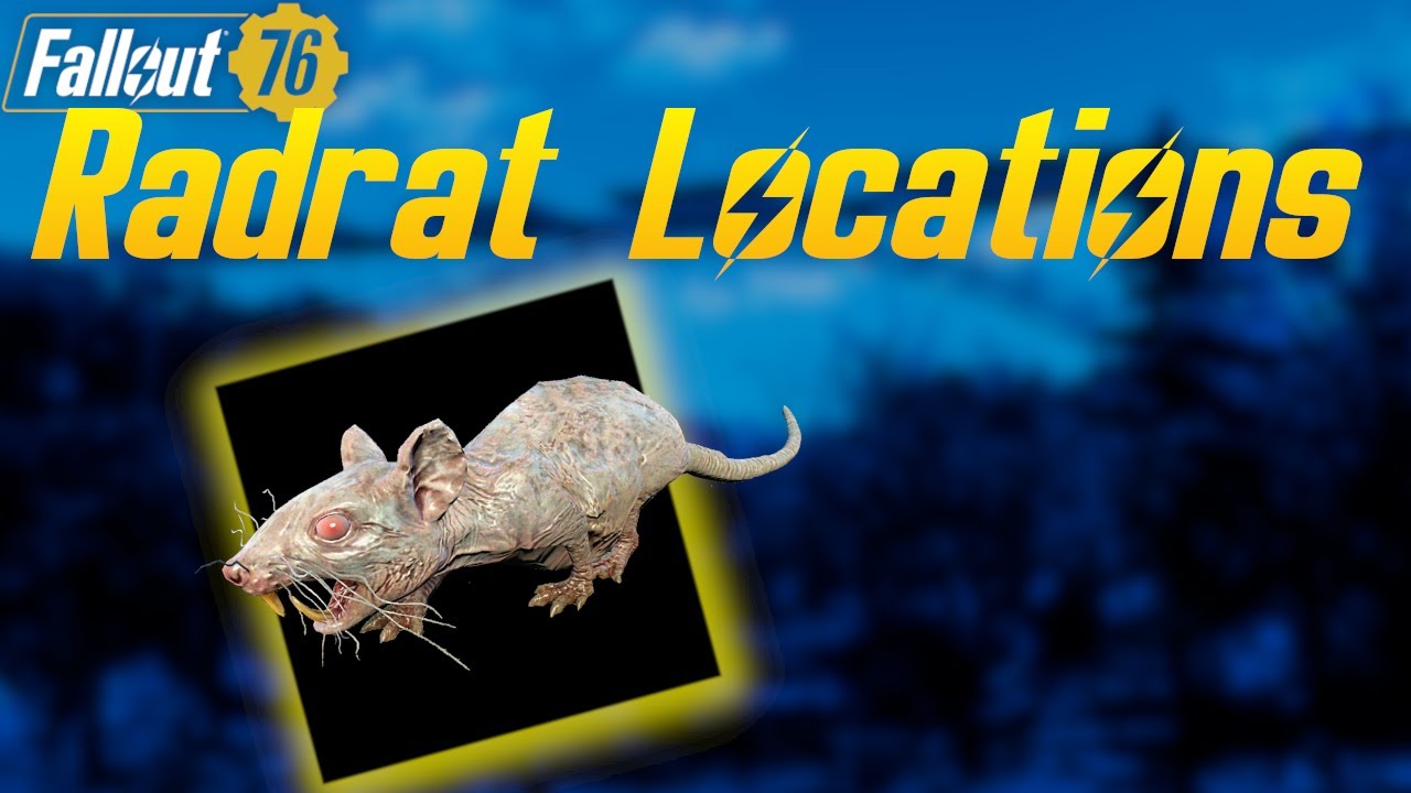 Fallout 76 - Radrat Locations - YouTube