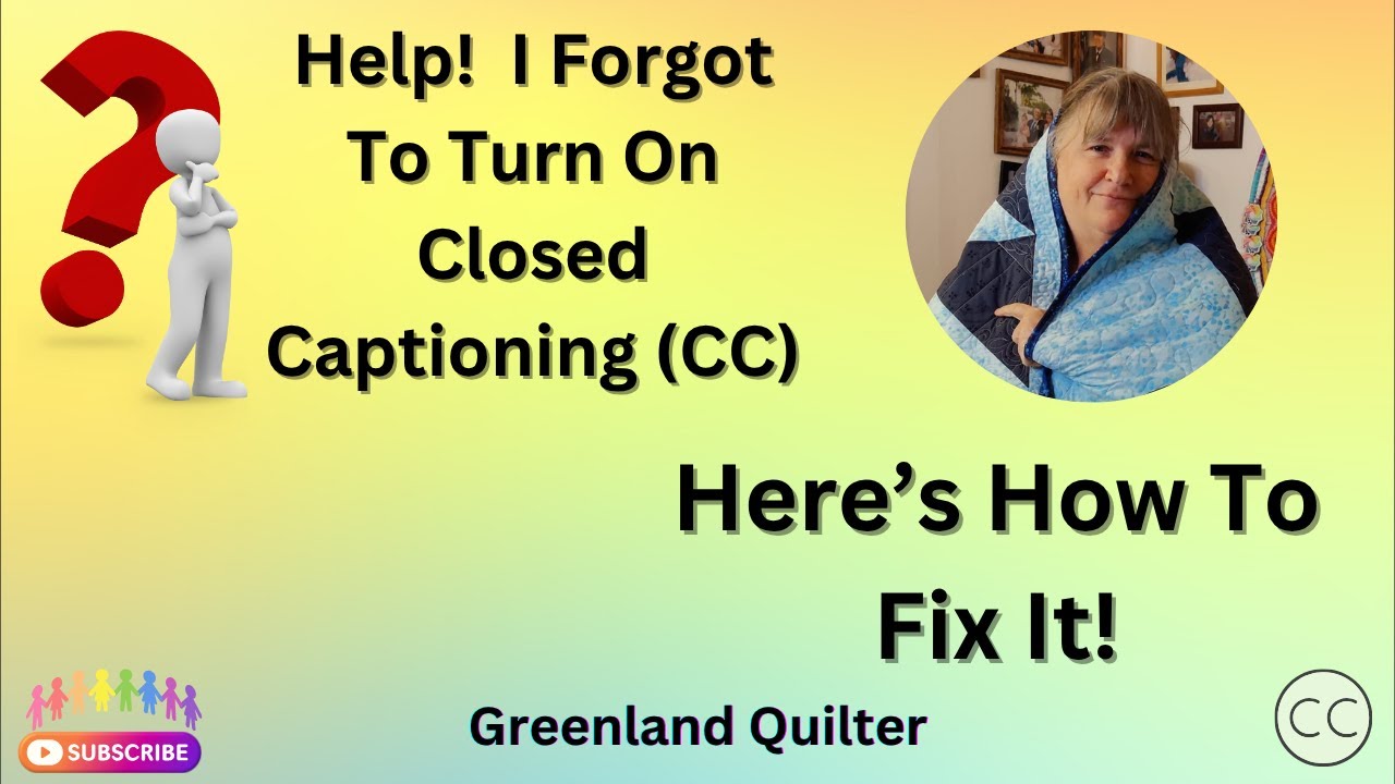 YT How TO EP02 - How Do I Turn on Closed Captions? #cc #tutorial #howto ...