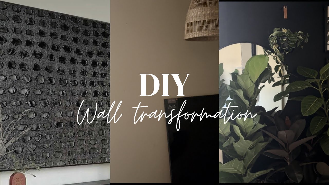 DIY wall transformation || home refresh || moody living room wall ...