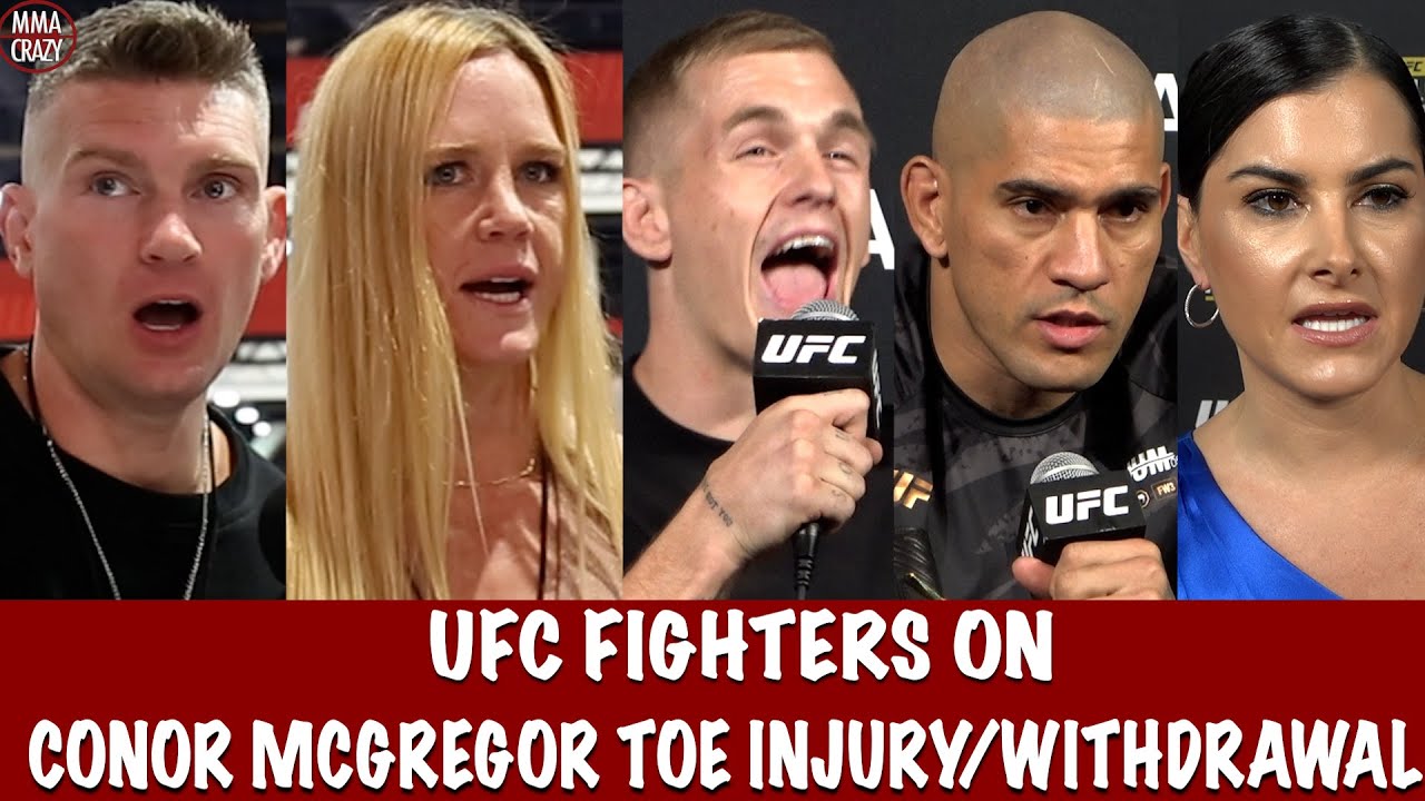 UFC Fighters React to Conor McGregor pinky toe injury & withdrawal from ...
