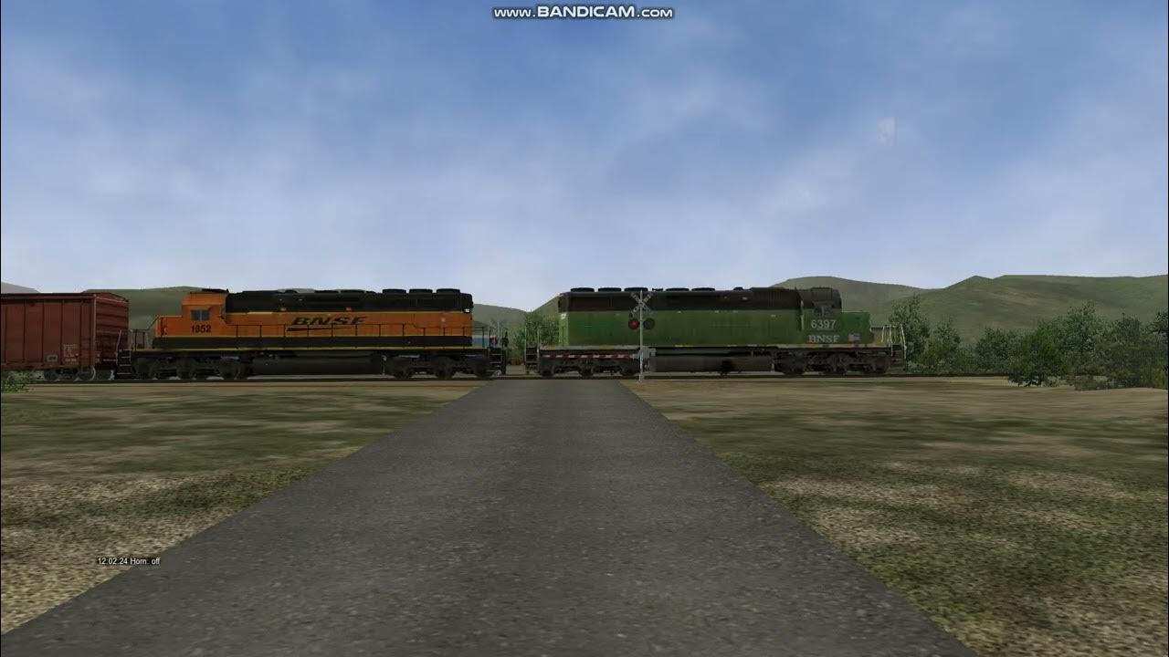 (MSTS/Open Rails) BNSF Local Passing Through Wenatchee (Circa 2007) - YouTube