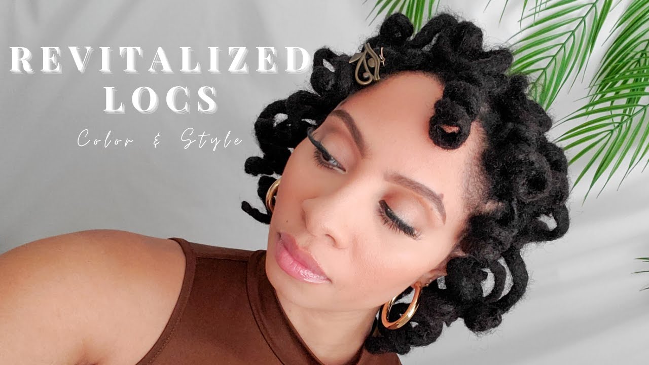 COLORING MY LOCS TO BLACK (EASY) | HEALTHY NEW LOOK - YouTube