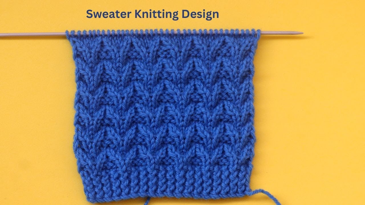 Knitting pattern for gents & ladies sweater // Very easy knitting ...