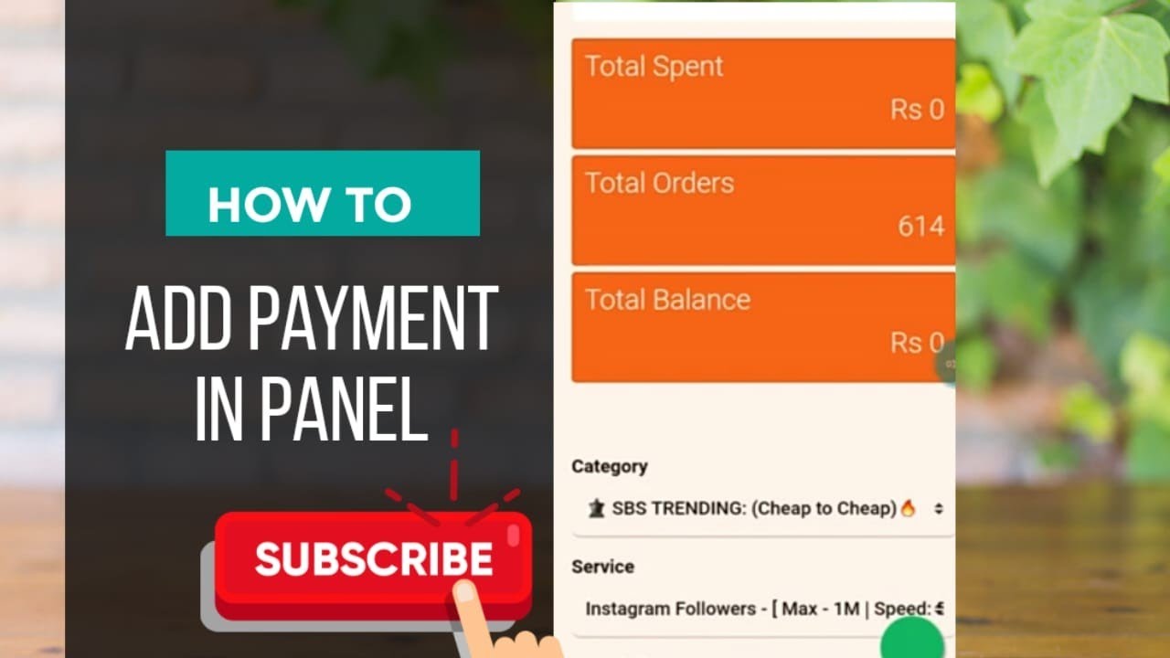 how to add payment in pannel | Best pannel for social Services - YouTube