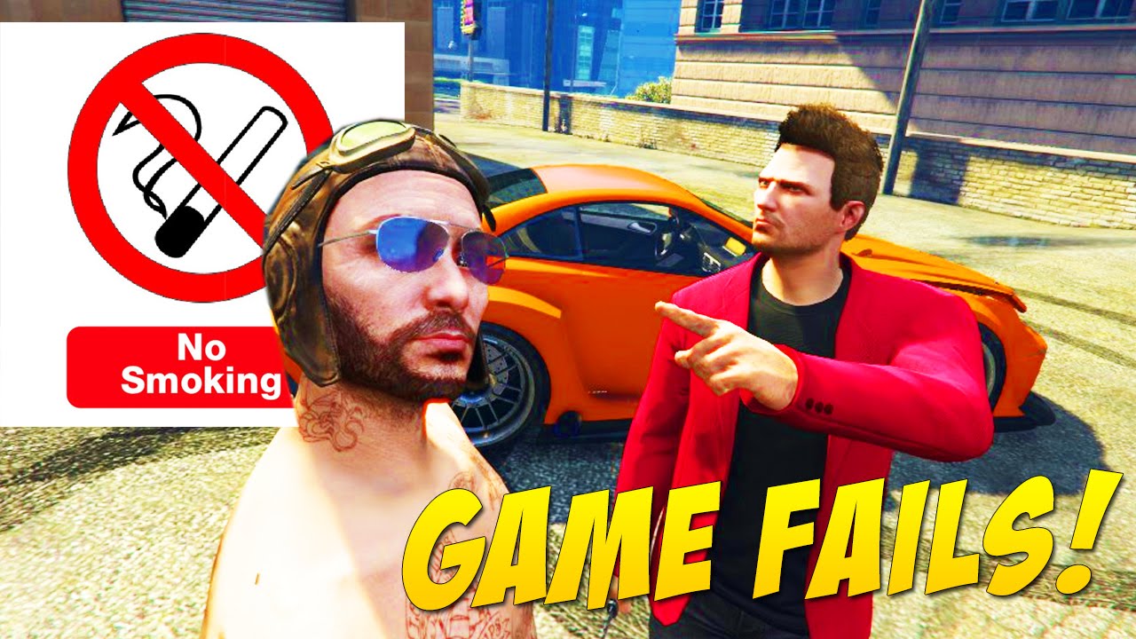 No Smoking Zone! (Game Fails #94) - YouTube
