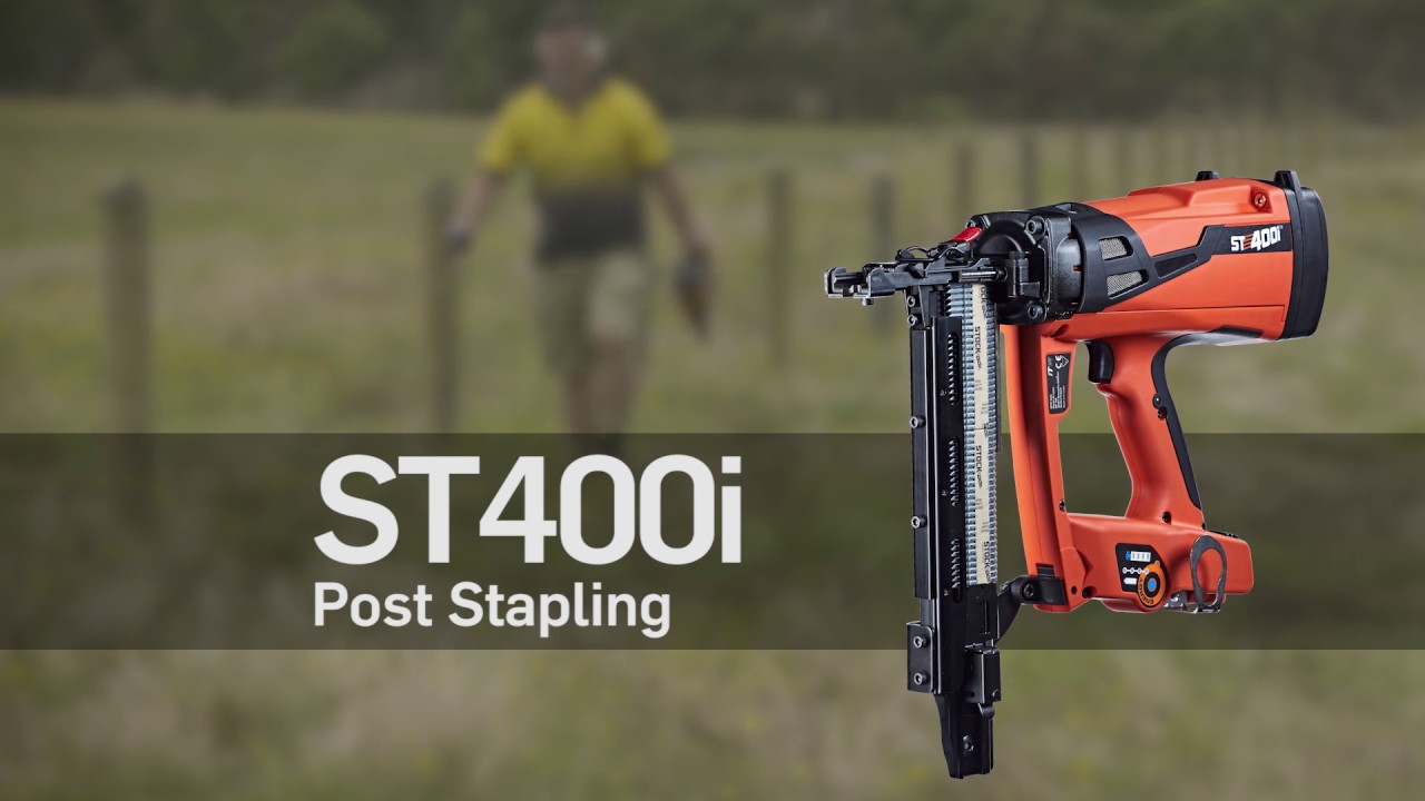 Stockade Post and Batten Stapler - YouTube