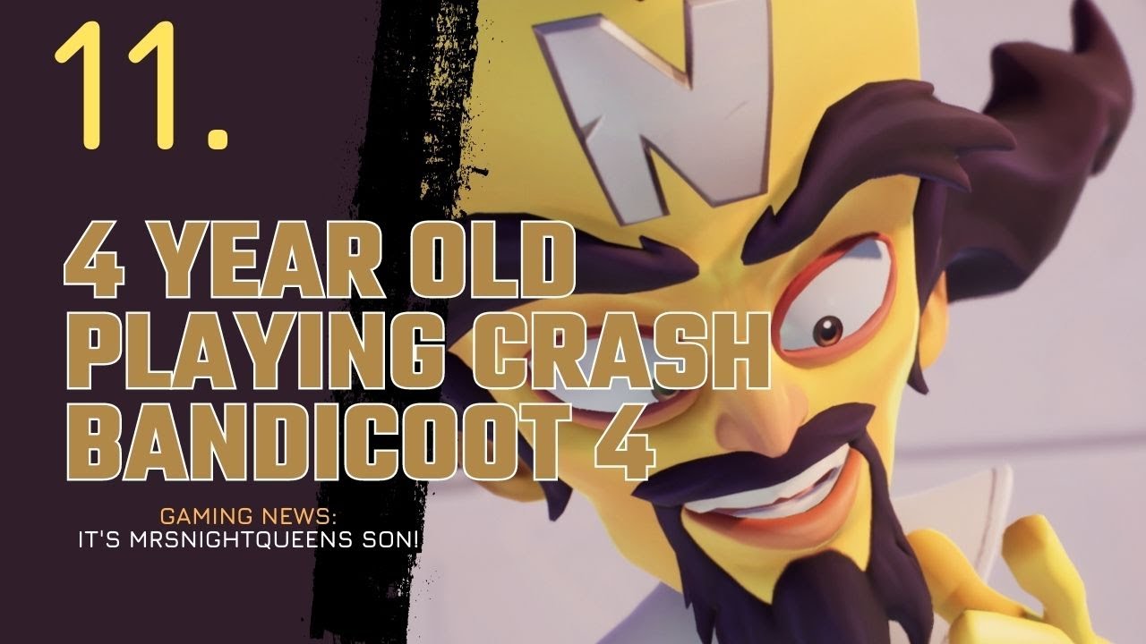 MY 4-YEAR-OLD ON THE FINAL CRASH BANDICOOT 4 LEVEL!! - YouTube