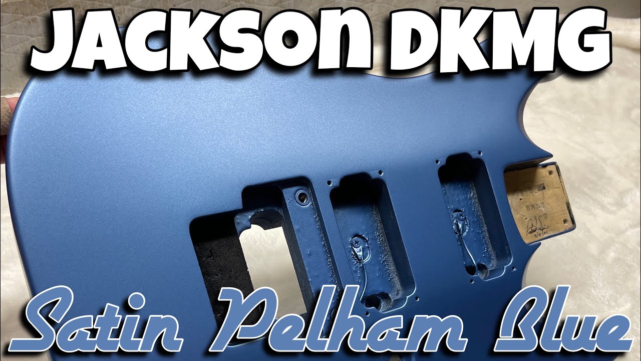 Jackson MIJ DKMG - Satin Pelham Blue paint by Sims Custom Shop Guitars ...