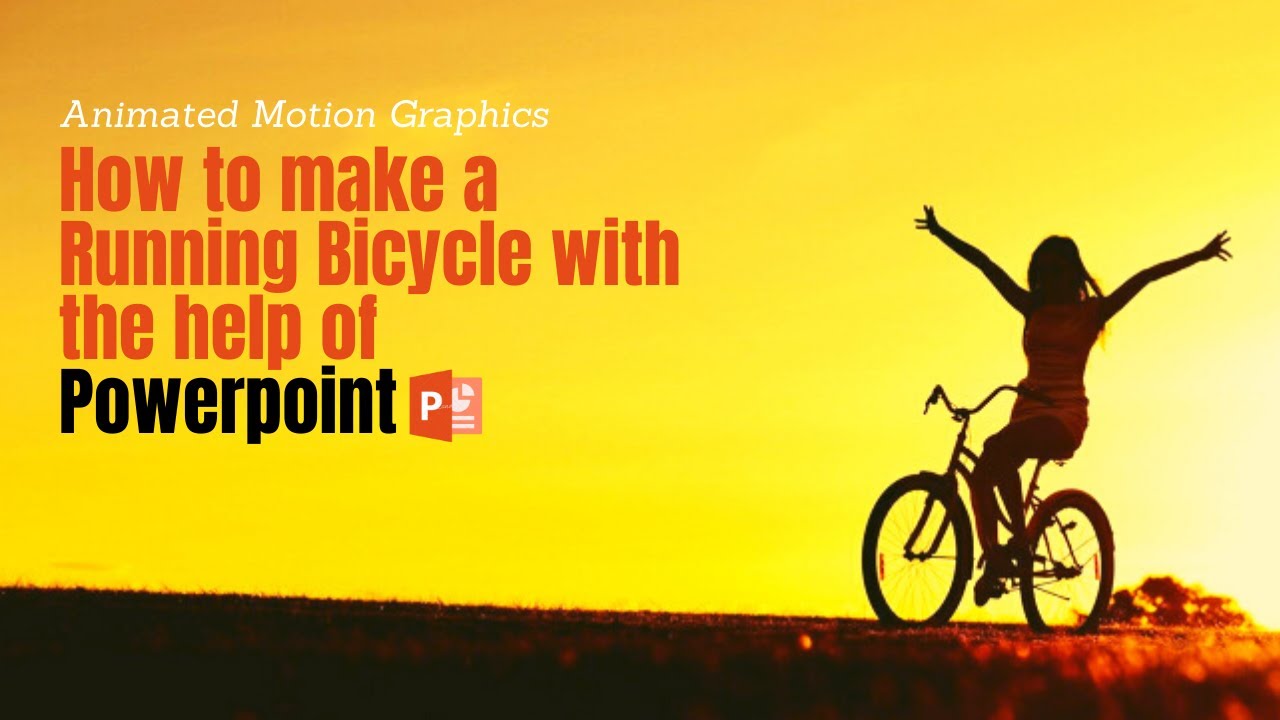 Running Bicycle Animated Motion Graphics | PowerPoint Tutorials - YouTube