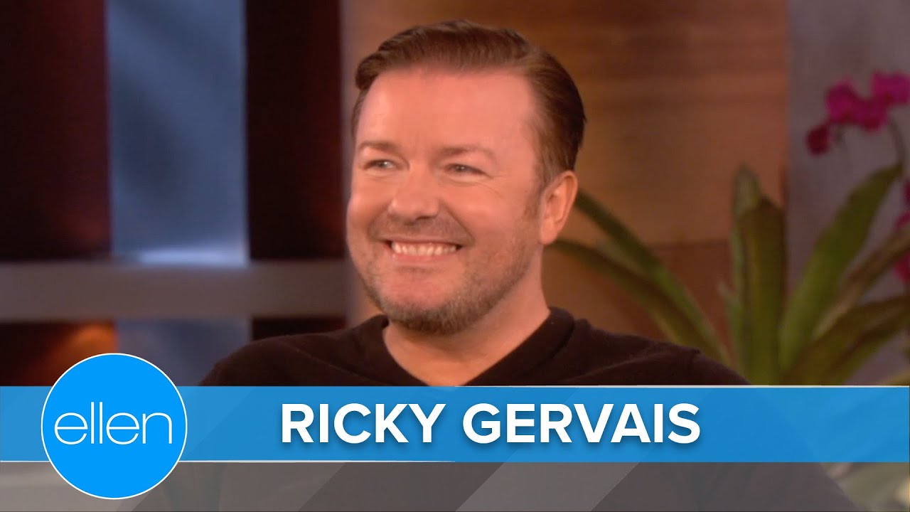Ricky Gervais’ Hilarious First Visit to Ellen (Season 7) - YouTube