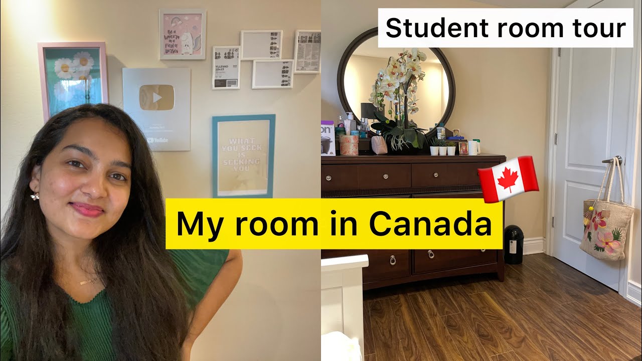 Room tour || Student room in Canada 🏠 - YouTube