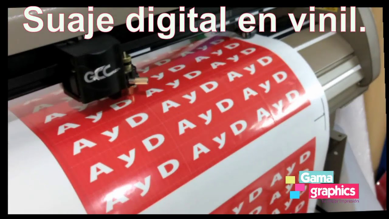 video suaje digital de vinil - YouTube
