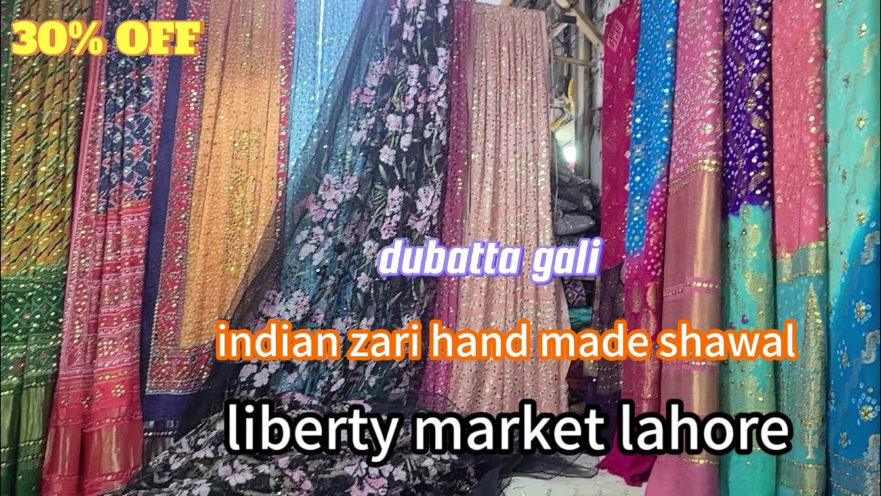 indian hand made shawal liberty market lahore aplic work dresses| 🖤 ...