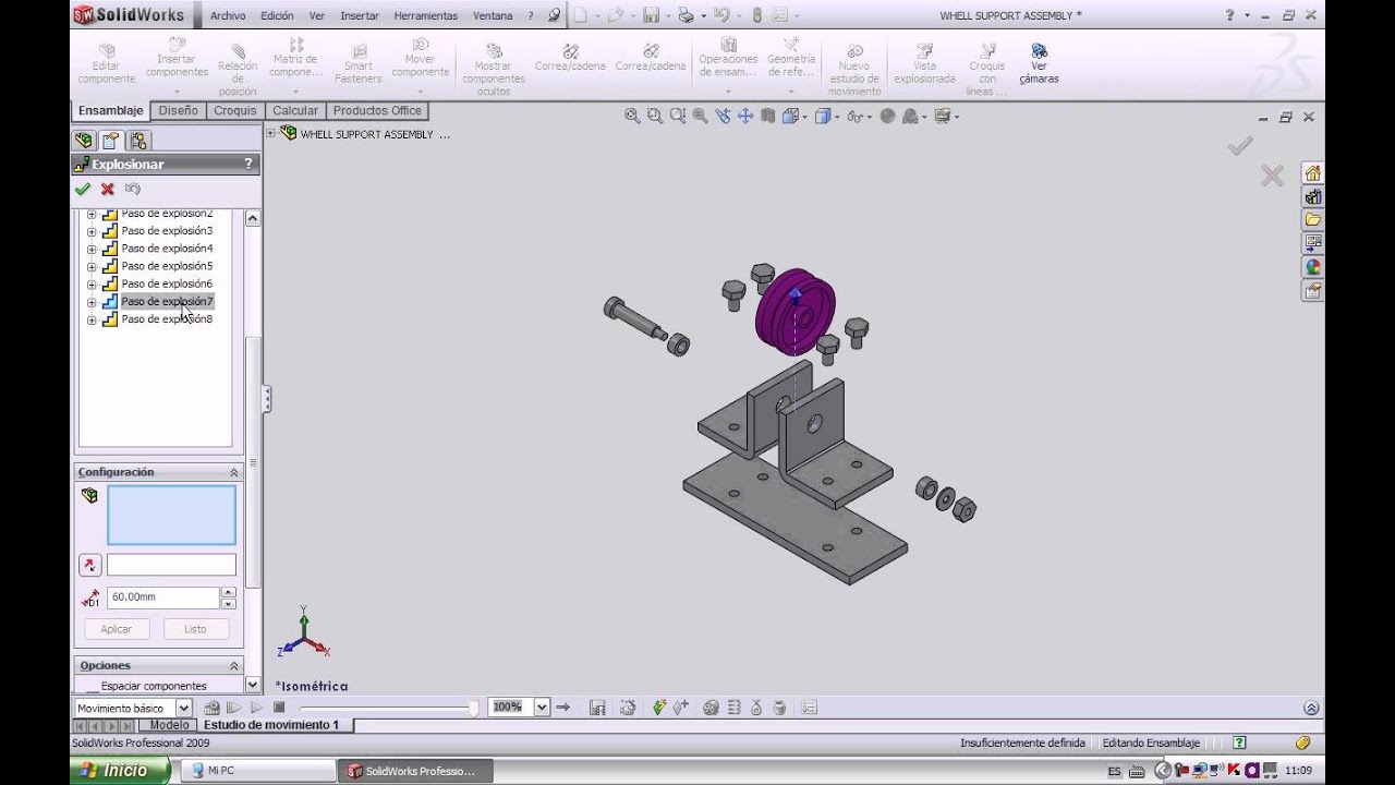 SolidWorks - Explosionado de componentes - YouTube