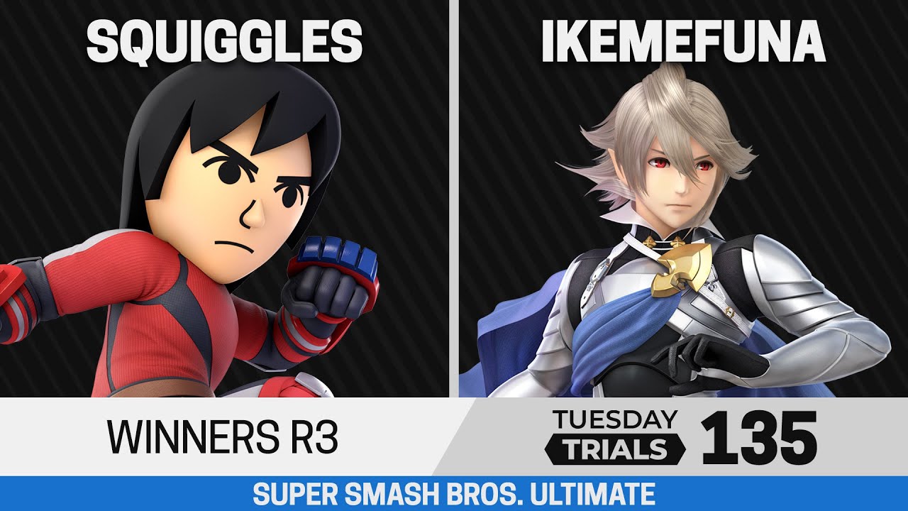 Tuesday Trials 135 SSBU Winners R3 - Squiggles (Wolf, Mii Brawler) vs ...