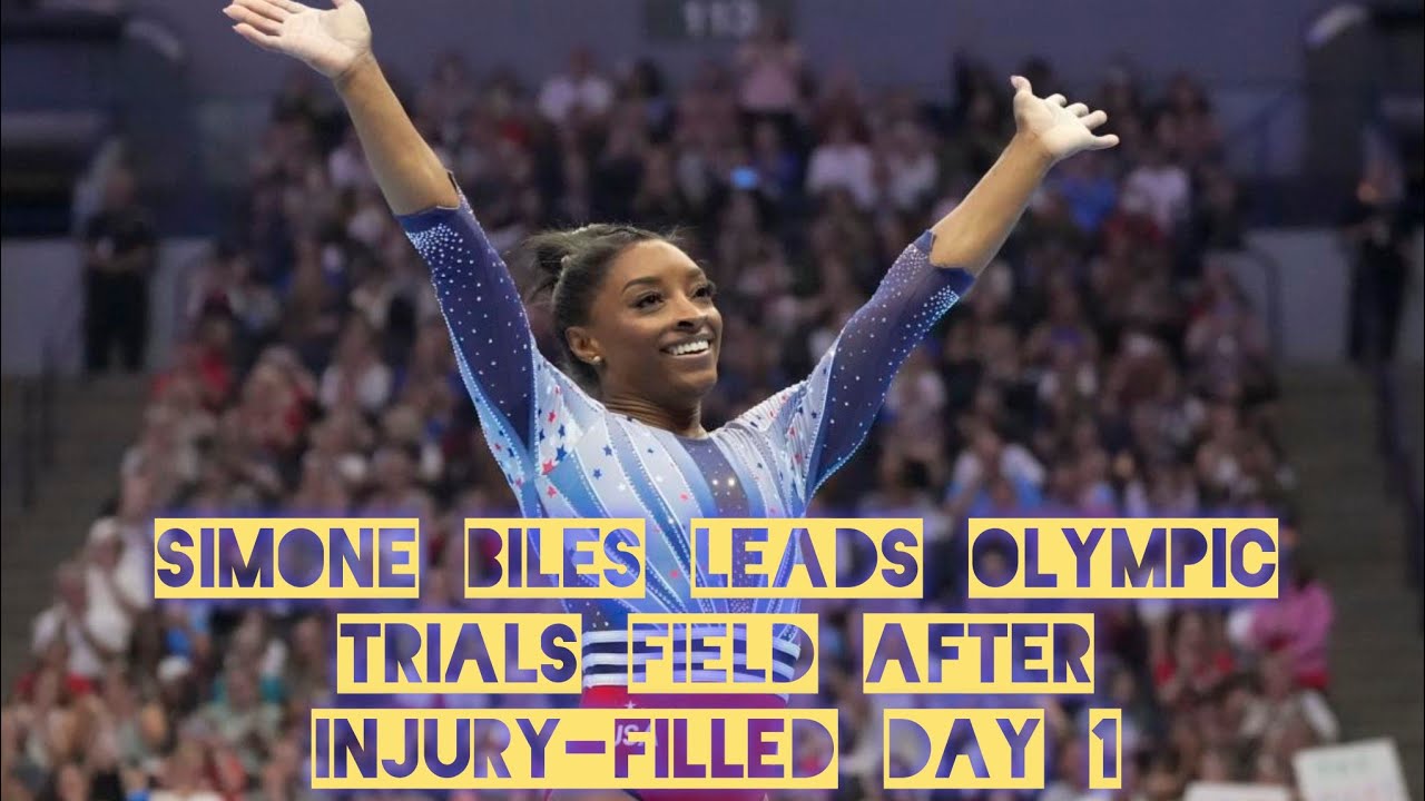 Simone Biles leads Olympic Trials field after inj*ury-filled Day 1 ...