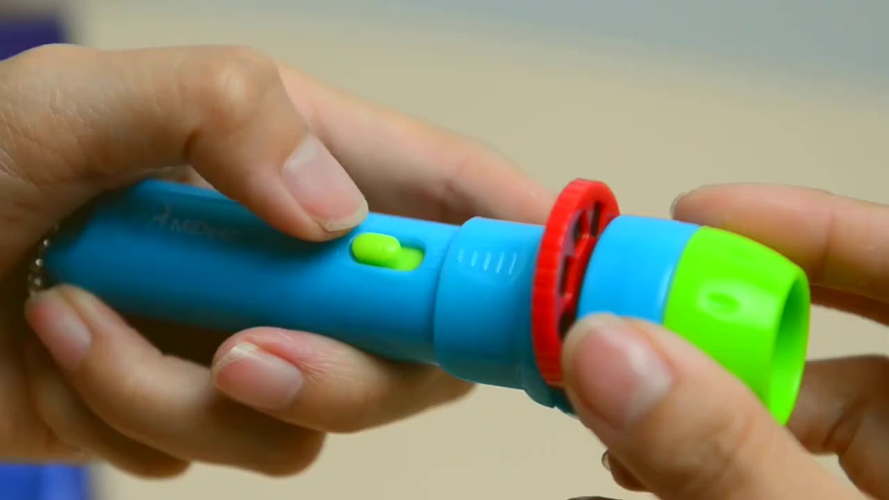 Mini Projector Torch Kids Projection Flashlight Luminous Toys ...
