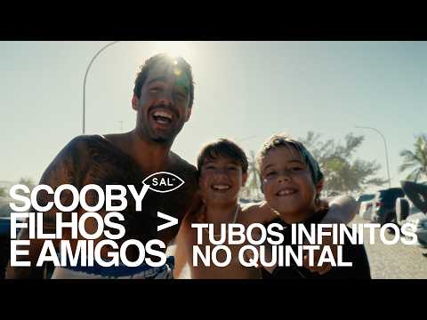 Scooby, Toledo, Chumbinho, Pastori, Treko e uma manhã de tubos infinitos no quintal