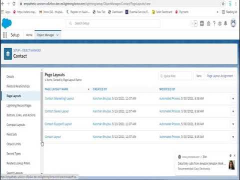 Object Specific Action in Salesforce - YouTube