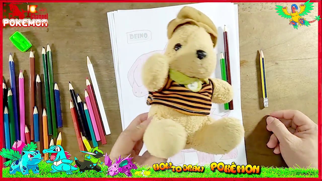 How to draw a cute pokemon- Front View (Male/Female Drawing Tutorial ...